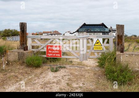 The hamlet of Shellness on the Isle of Sheppey in Kent. Photo by Gordon ...