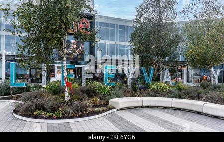 Shopping Mall, the Liffey Valley Shopping Centre, outside Dublin ...