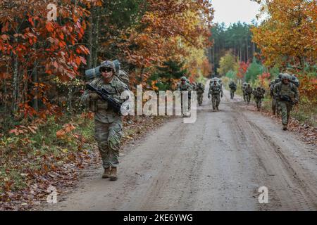 U.S. Soldiers assigned to Chaos Company, 3rd Battalion, 8th Cavalry ...