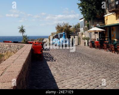 Molyvos scenes. October 2-022. Autumn Stock Photo - Alamy