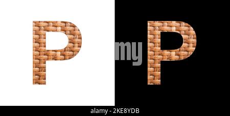 Alphabet Letter L - Synthetic Rattan Background Stock Photo - Alamy