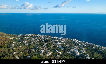 The residential area of Piscita, Stromboli, Aeolian Islands,(Eolian ...