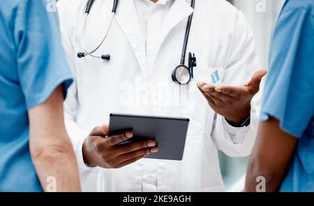 closeup of a group of medical workers working with liquids Stock Photo ...