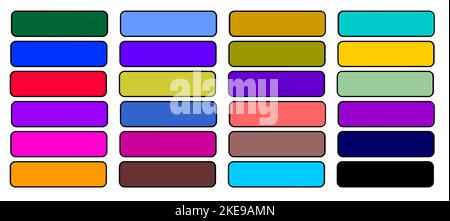 A collection of blank rectangle image based web icons on white Stock ...
