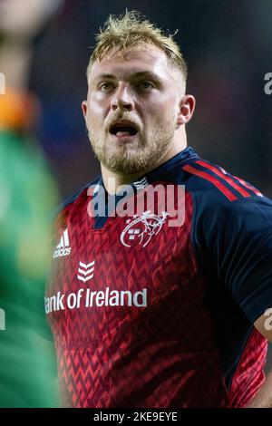 Cork, Ireland on November 10, 2022 Herschel Jantjies of South Africa "A ...