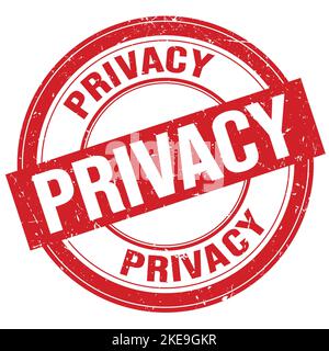 PRIVACY text written on red grungy stamp sign Stock Photo - Alamy