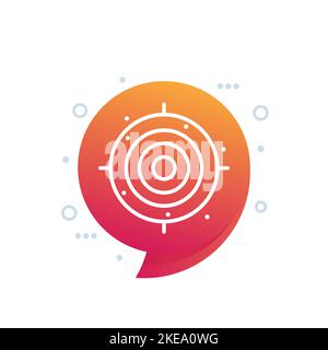 missed target icon, linear design Stock Vector Image & Art - Alamy