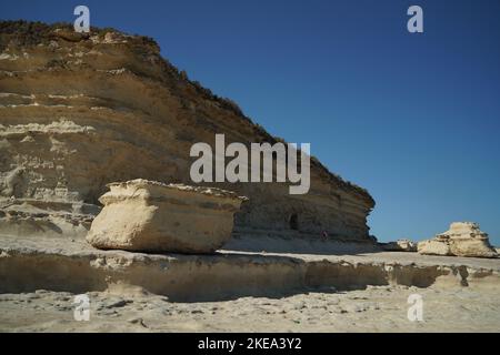 saint peter pools Malta rock formation hole on rocks view Stock Photo ...