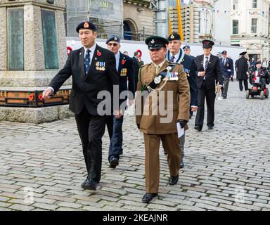 Truro,Cornwall,UK,11th November 2022,People attended a Remembrance ...