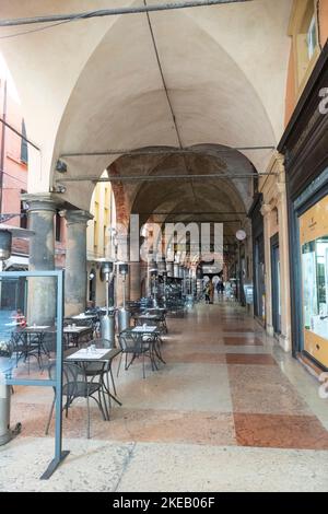Bologna, Italy: 04-15-2021: The beautiful Maggiore Square in Bologna ...