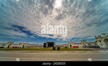 Exterior of the historic Villa Manin at Passariano, in Udine province ...