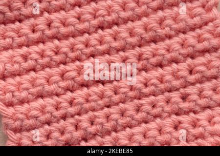 Closeup Macro Crochet handmade square pattern, hook, knitting ...