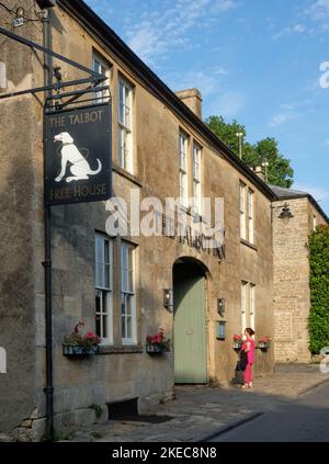 The Talbot Inn, Mells, Somerset, England, United Kingdom, Europe Stock ...