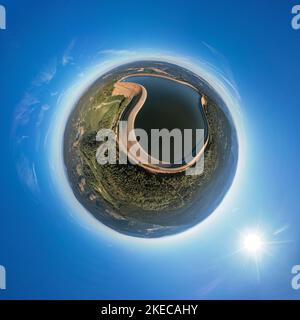 Germany, Thuringia, Goldisthal, reservoir, largest pumped storage power ...