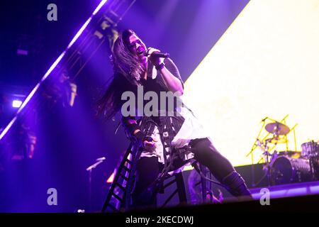 Milano, Italy. 10th Nov, 2022. Amy Lee of American rock band ...