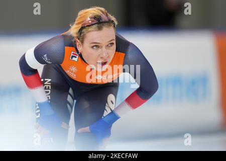 STAVANGER, NORWAY - NOVEMBER 11: Joy Beune of The Netherlands competing ...