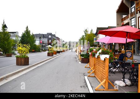 Banff town on a September day (Alberta, Canada Stock Photo - Alamy