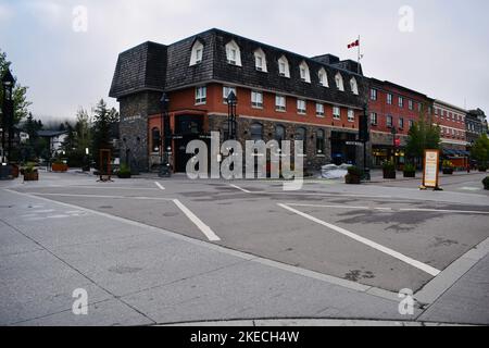 Banff town on a September day (Alberta, Canada Stock Photo - Alamy
