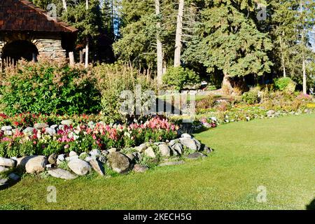 Banff town on a September day (Alberta, Canada Stock Photo - Alamy