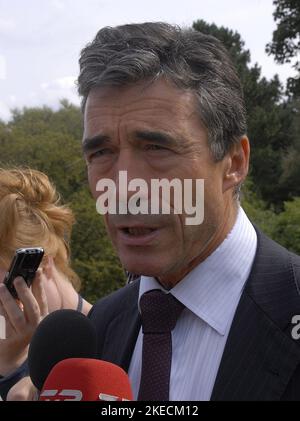 Copenhagen/Denmark. Anders Fogh Rasmussen danish prime minister and ...