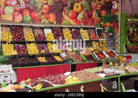 Fruit and Vegetable Stall and Shop, Hamra, Beirut, Lebanon Stock Photo ...