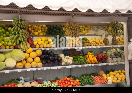 Fruit and Vegetable Stall and Shop, Hamra, Beirut, Lebanon Stock Photo ...