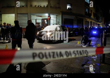 Naples, Italy. 11th Nov, 2022. Murder of Camorra (Mafia) in the ...