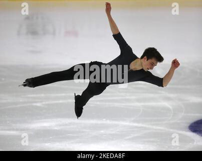 Great Britain's Graham Newberry during the men's short program during ...