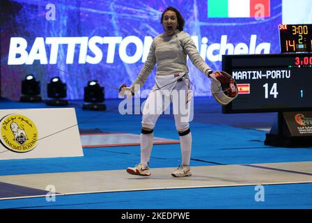Lucia MARTIN-PORTUGUES of Spain celebrates against Luca SZUCS of ...