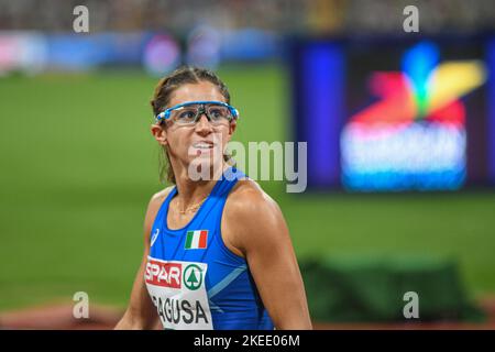 Irene Siragusa (Italy). 100m Women semifinal. European Championships ...