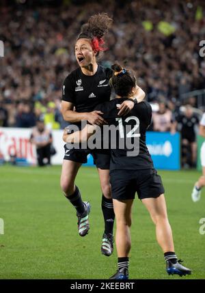 New Zealand's Ruby Tui celebrates victory over England following the ...