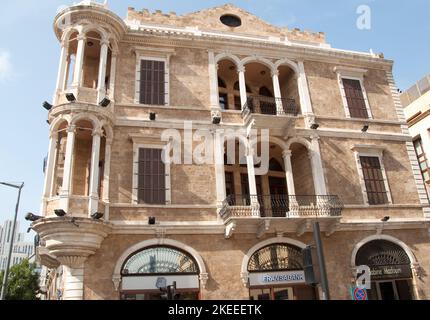 Traditional Lebanese Building, Beirut, Lebanon, Middle East Stock Photo ...