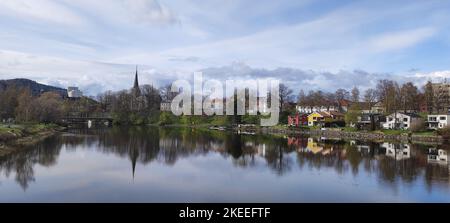 Trondheim, Norway - 8 May 2022: Panoramic view of Trondheim and ...