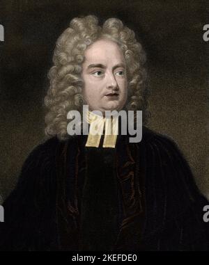 Portrait of Jonathan Swift (1667-1745) - Historical engraving Stock ...