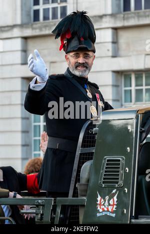 Pageantmaster Dominic Reid OBE at the Lord Mayor's Show parade 2024 in ...