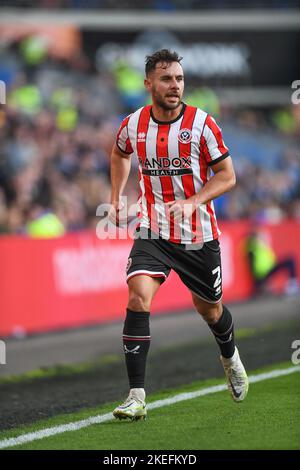 Cardiff, UK. 12th Nov, 2022. Thumbs up from Chris Basham of Sheffield ...