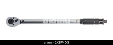 Torque wrench with dynamometric key on white background Stock Photo - Alamy