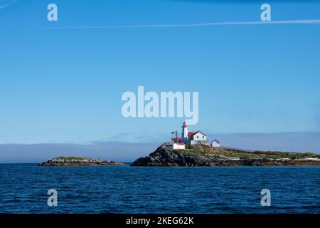 BC, Canada, Chatham Sound. Green Island Lighthouse, Established 1906 ...