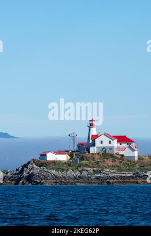 BC, Canada, Chatham Sound. Green Island Lighthouse, Established 1906 ...
