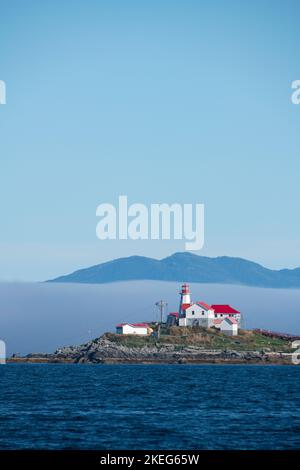 BC, Canada, Chatham Sound. Green Island Lighthouse, Established 1906 ...