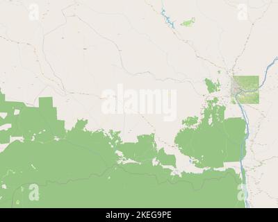 Lobaye, prefecture of Central African Republic. Solid color shape ...