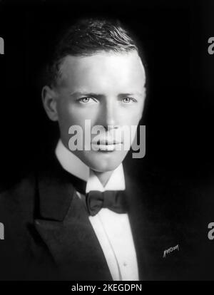 Charles Lindbergh, American aviation pioneer, is shown in 1927 with ...