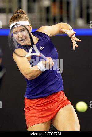 Karolina Muchova, of the Czech Republic, during the second round of the ...