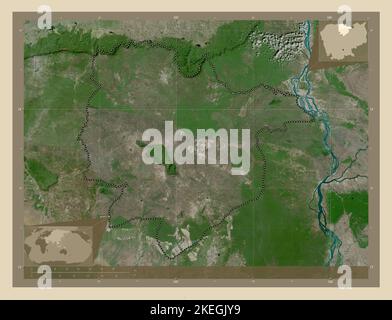 Preah Vihear, province of Cambodia. High resolution satellite map ...