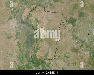 Prey Veng, province of Cambodia. Low resolution satellite map ...