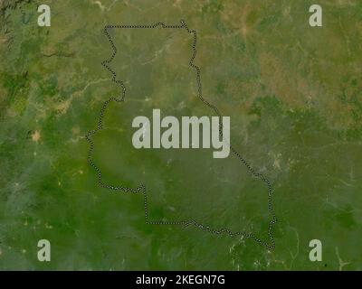 Est, region of Cameroon. Low resolution satellite map. Corner auxiliary ...