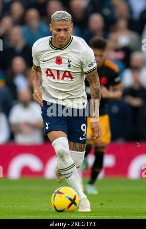 Richarlison #9 of Tottenham Hotspur during the Premier League match ...