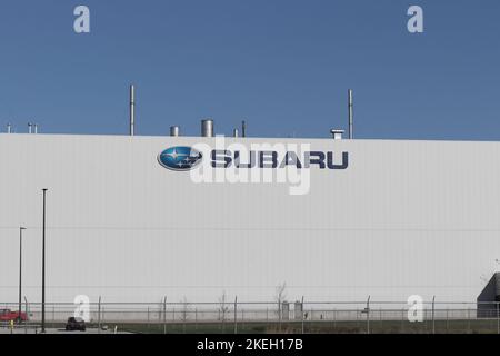 Lafayette - Circa November 2022: Subaru manufacturing plant. Subaru ...