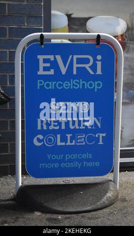 An EVRi parcel delivery Stock Photo - Alamy