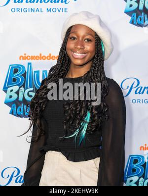 Ava Augustin attends the New York Premiere of Paramount's ‘Blue's Big ...